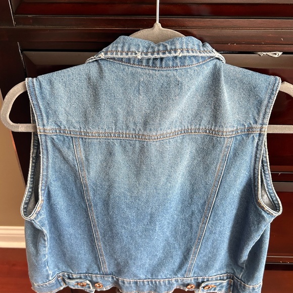 Jackets & Coats | Distressed Denim Vest | Poshmark